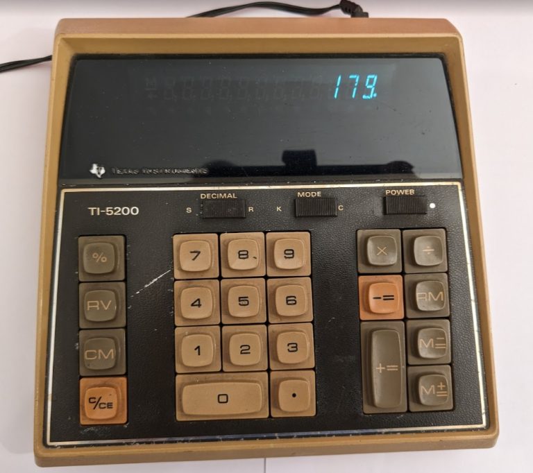Texas Instrument TI-5200 Calculator - Curiosity